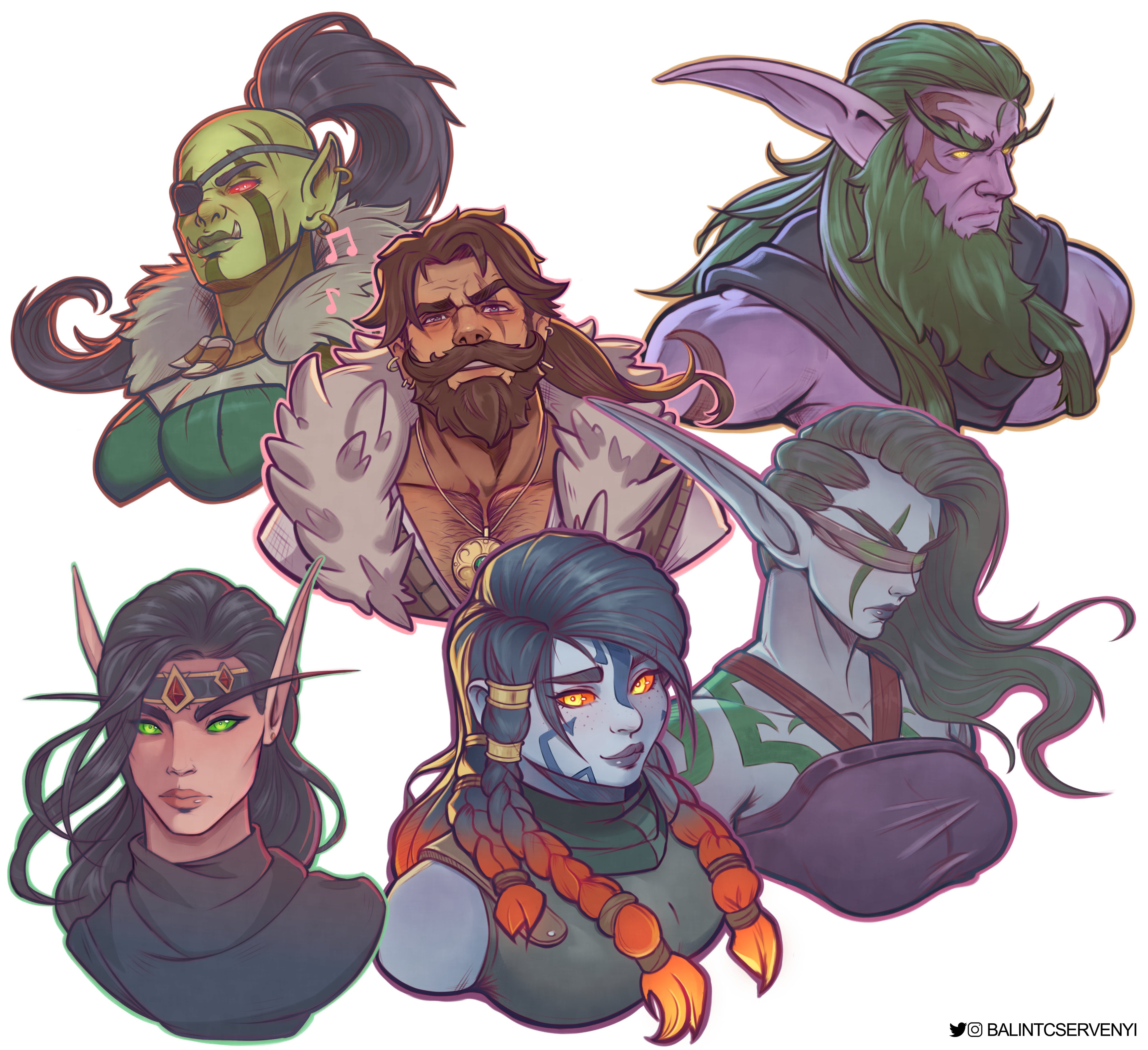 Descubre estos fantásticos retratos de personajes de World of Warcraft ...