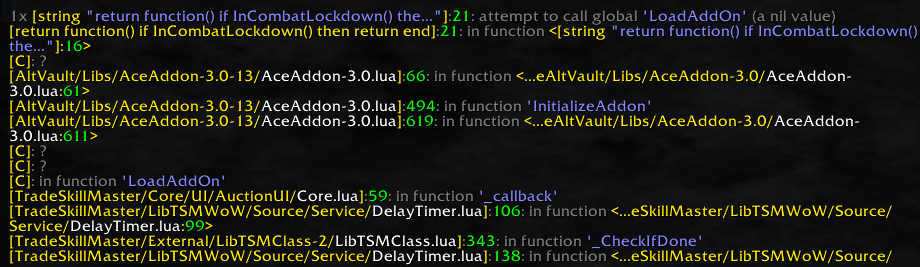 Elimina los errores de LUA gracias a los addons Bugsack y Buggrabber - AlterTime