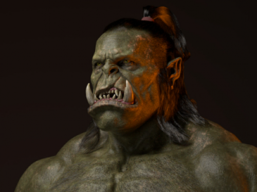 Modelo realista orco realizado por Huascar Torales acosta - AlterTime